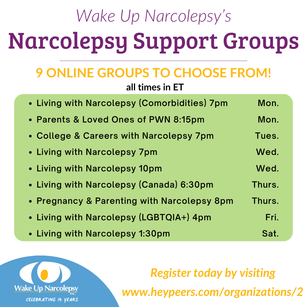 Narcolepsy Support Groups - Wake Up Narcolepsy